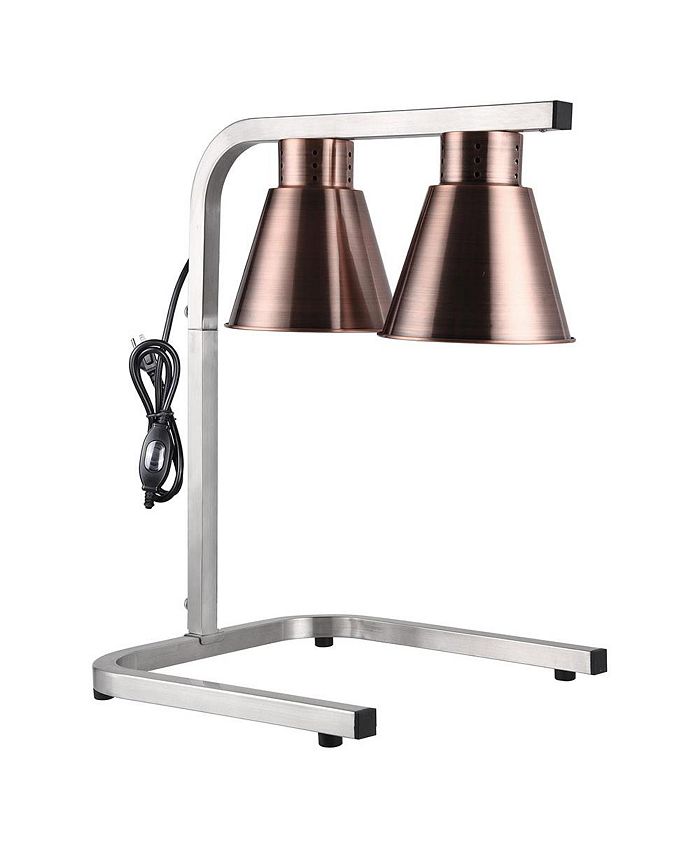 Yescom 2 Dual Heat Lamp Food Warmer Countertop Buffet Food Court ...