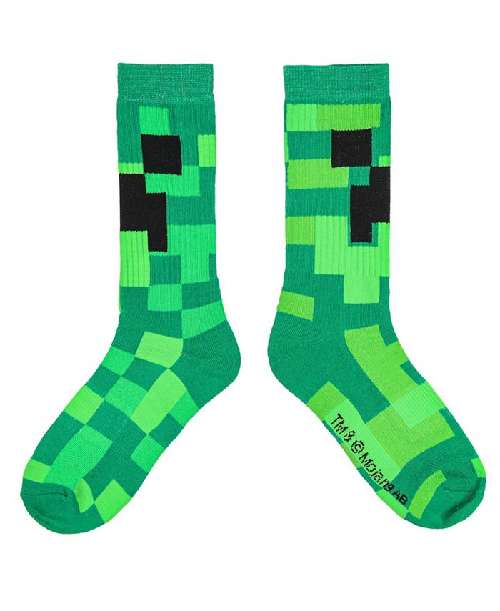Minecraft Mine craft Creeper Cubed Character Design Gaming Unisex Adult ...