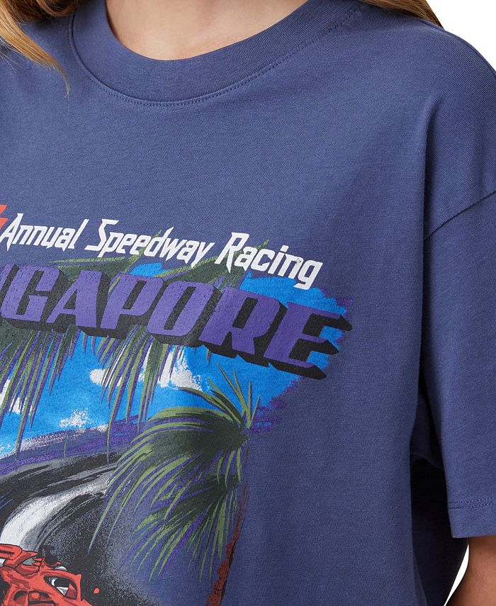 COTTON ON Women's Oversized Chopped Graphic T-shirt - Macy's