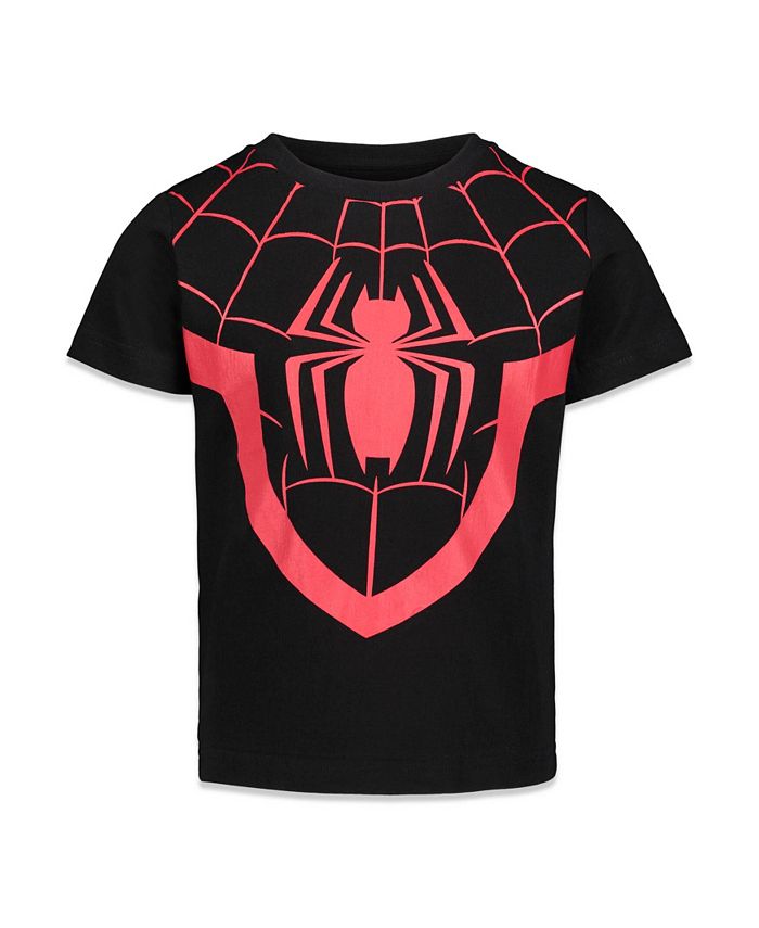 Marvel Spider-Man Spider-Verse Miles Morales Venom Boys 3 Pack T-Shirts ...