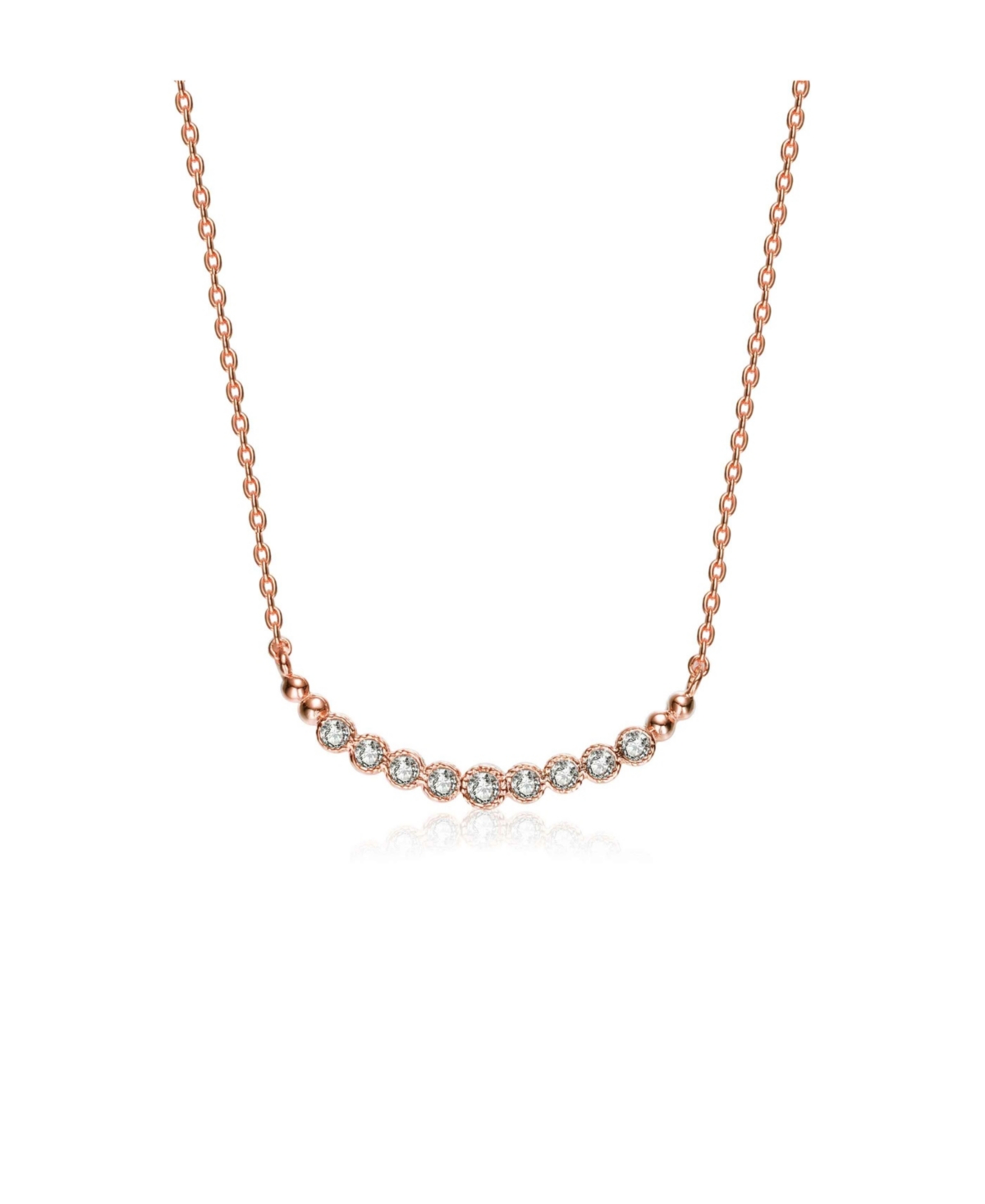 Click here for Sterling Silver Cubic Zirconia Bezel-Set Necklace... prices