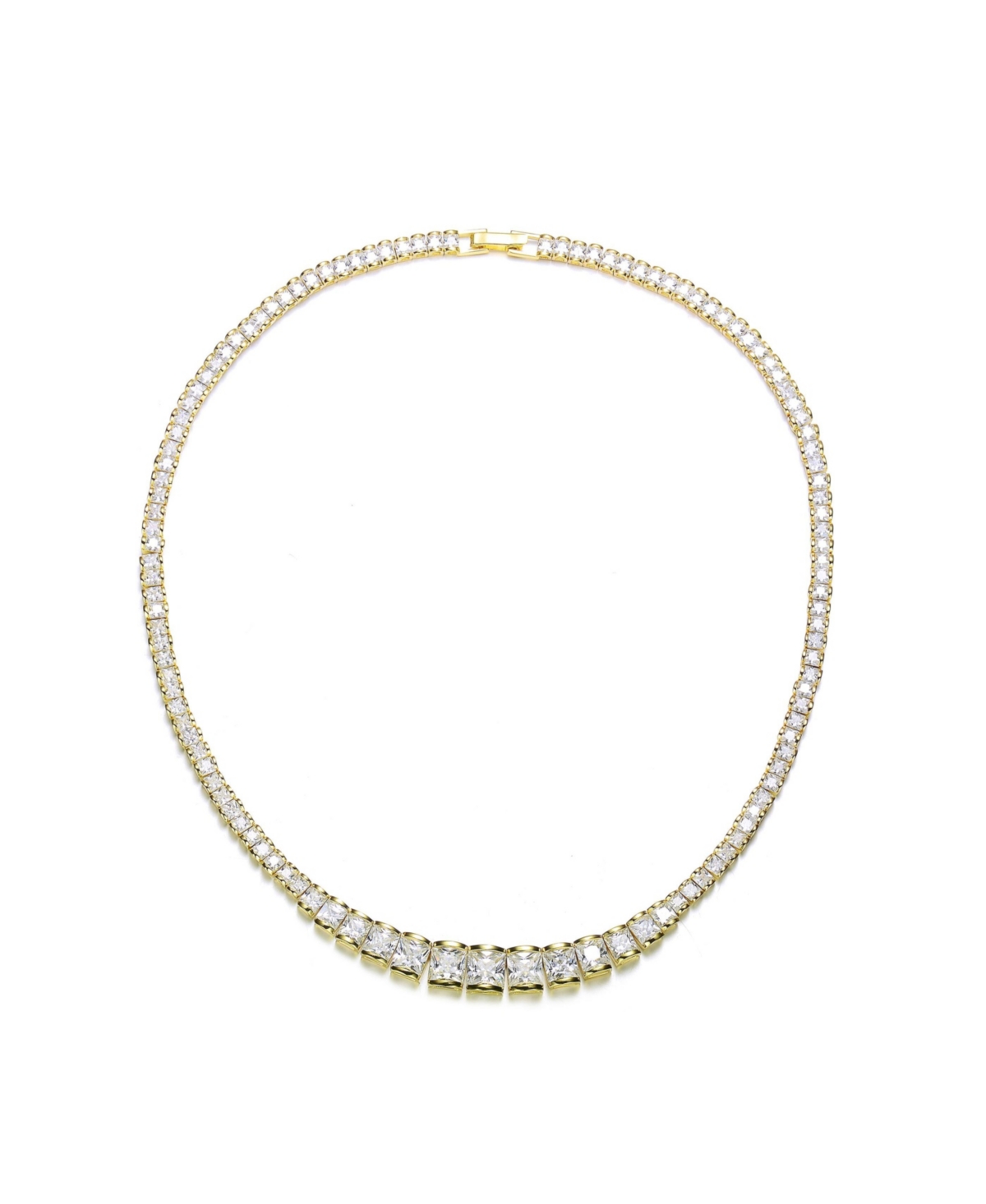 Click here for Sterling Silver with 14K Gold Plated and Clear Cub... prices