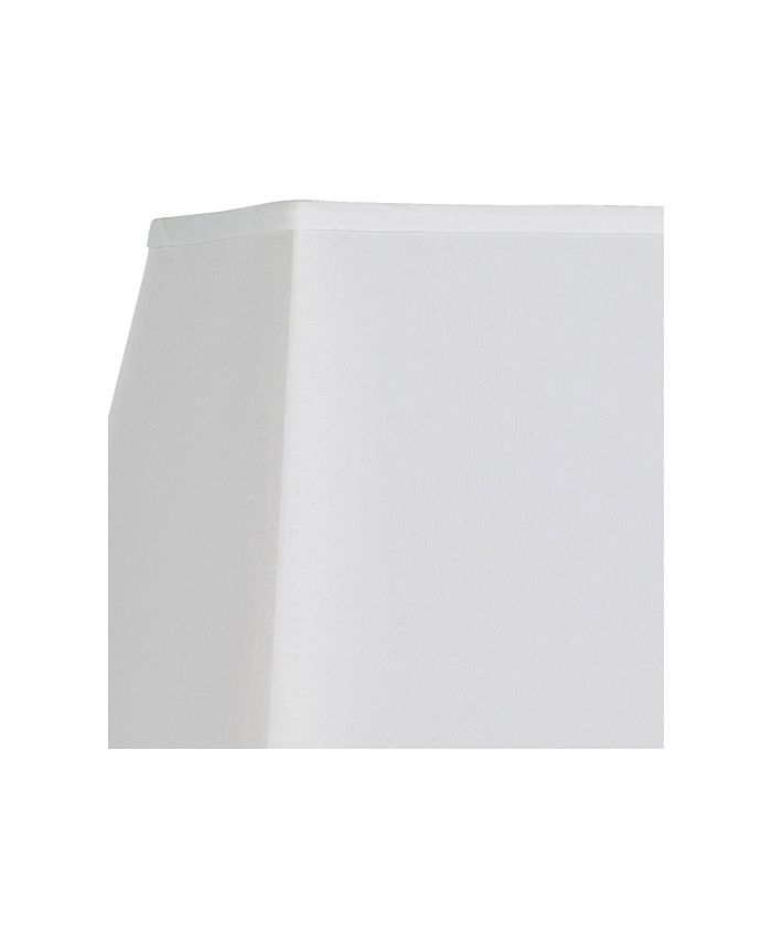 Springcrest White Large Rectangular Lamp Shade 14" Wide x 6" Deep at ...