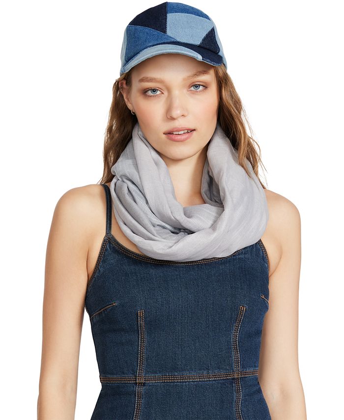 Steve Madden Women's Denim Patchwork Baseball Cap - Macy's