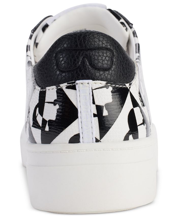 KARL LAGERFELD PARIS Cate Diamond Lace Up Sneakers - Macy's
