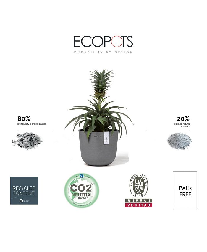 ECOPOTS Eco pots Oslo Durable Indoor and Outdoor Planter, 6in - Macy's
