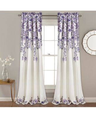 Tanisha Light Filtering Window Curtain Panels - Macy's