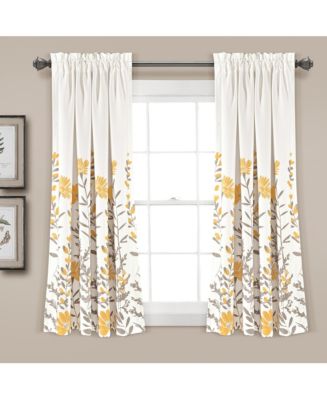 Aprile Light Filtering Window Curtain Panels - Macy's