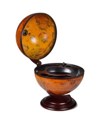 Tabletop Globe Bar Wine Stand Eucalyptus Wood - Macy's