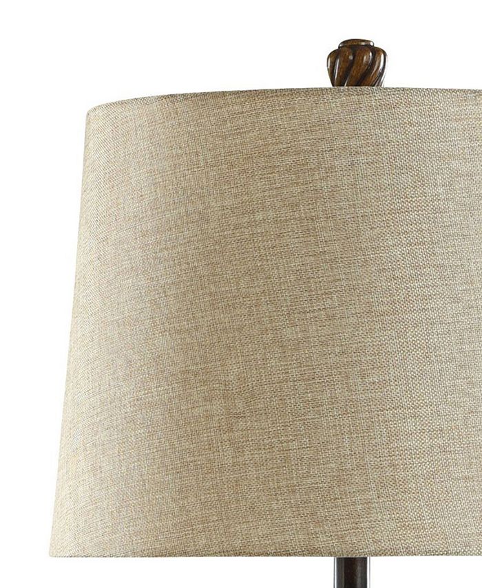 StyleCraft Home Collection 33" Toffeewood Traditional Two Tone Swirled ...