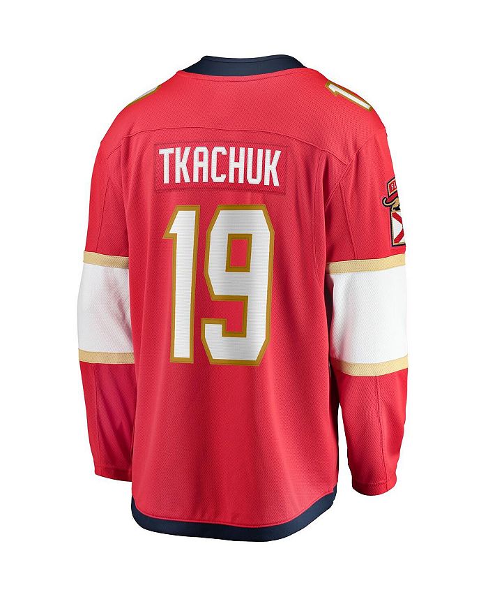 Fanatics Men's Matthew Tkachuk Red Florida Panthers Home Breakaway ...