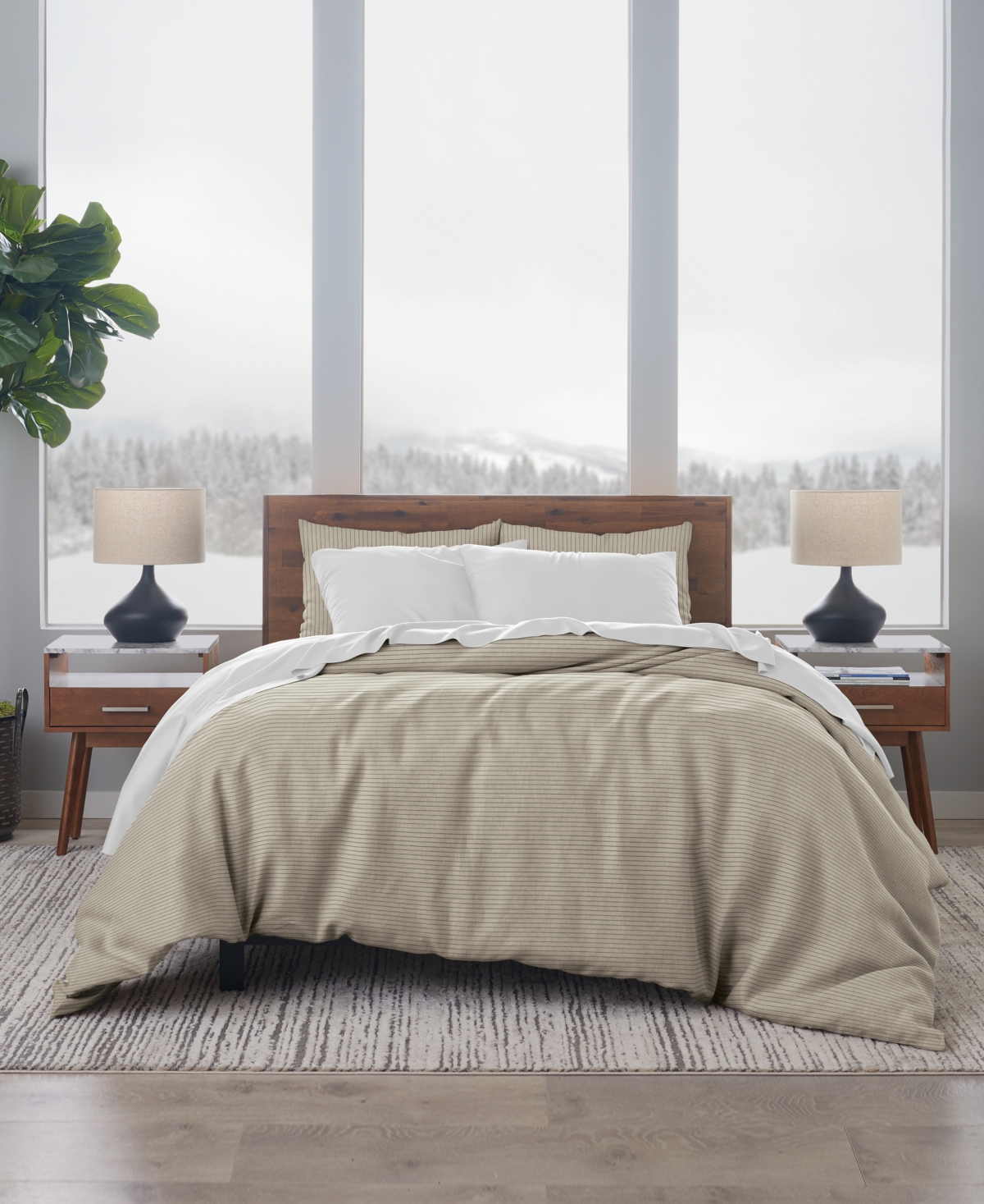 Click here for Ella Jayne French Linen Cotton Pinstripe 3-pc Duve... prices