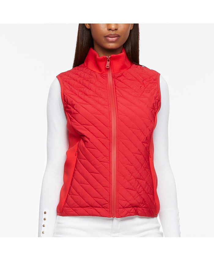 Bernardo Diagonal Quilted Vest - Macy's