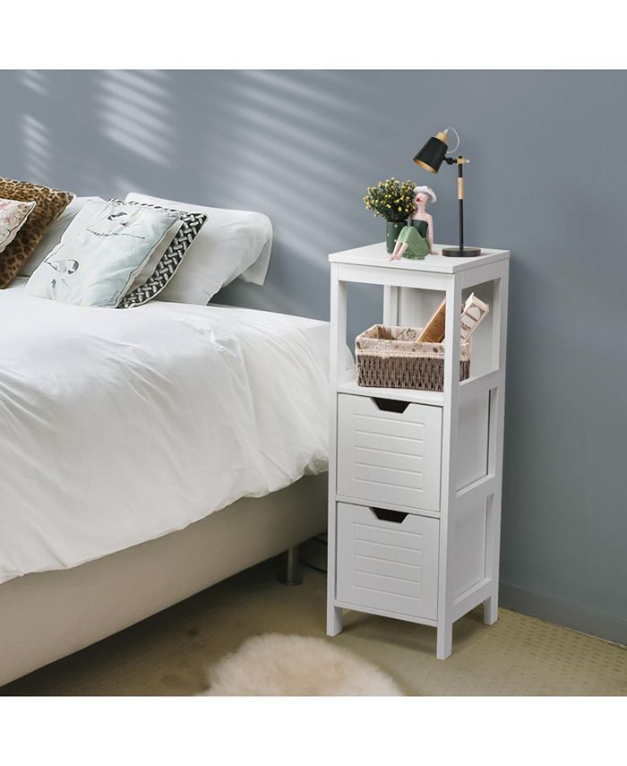 Slickblue Bathroom Wooden Floor Cabinet Multifunction Storage Rack ...