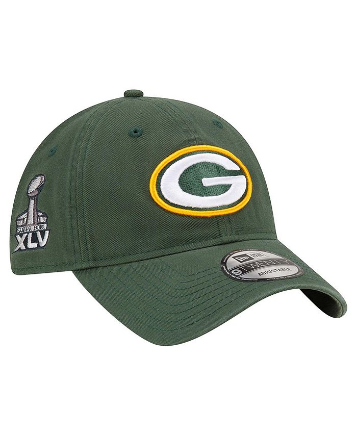 New Era Men's Green Green Bay Packers Distinct 9TWENTY Adjustable Hat ...