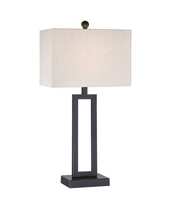 360 Lighting Aston 26" High Open Rectangle Modern Table Lamp Black ...