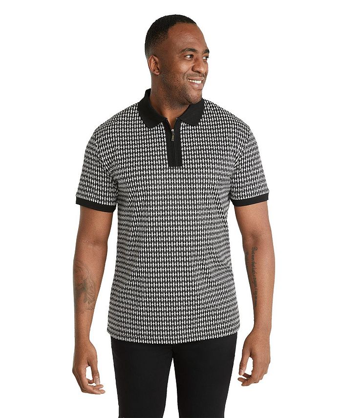 Johnny Bigg Big & Tall Lennox Jacquard Polo Shirt - Macy's
