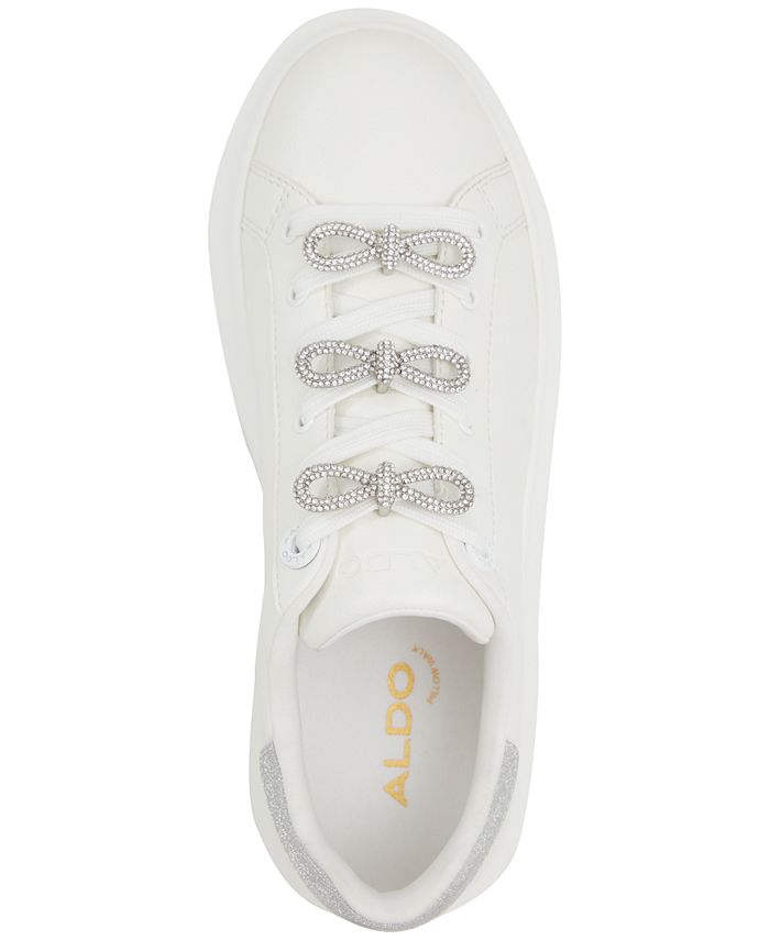 ALDO Women's Merrick Embellished Lace-Up Sneakers - Macy's