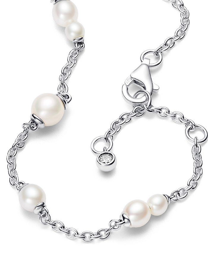 Pandora Sterling Silver Timeless Treated Freshwater Cultured Pearl ...