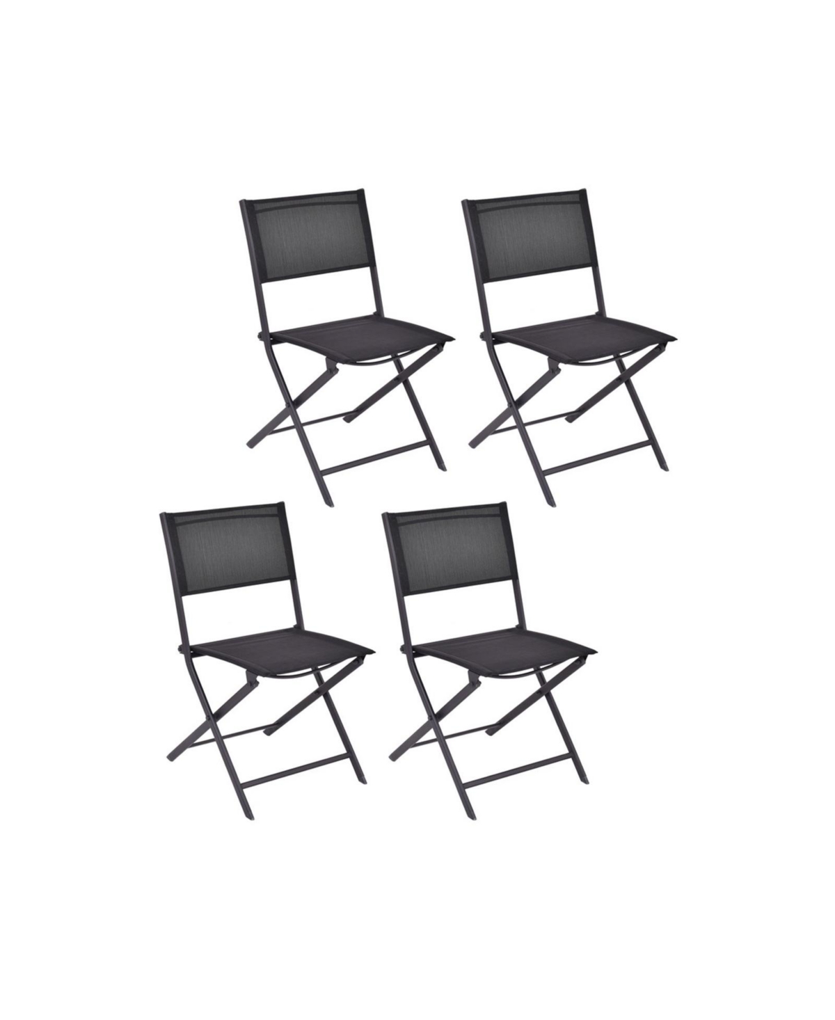 Click here for Set of 4 Outdoor Patio Folding Chairs - Open Misce... prices