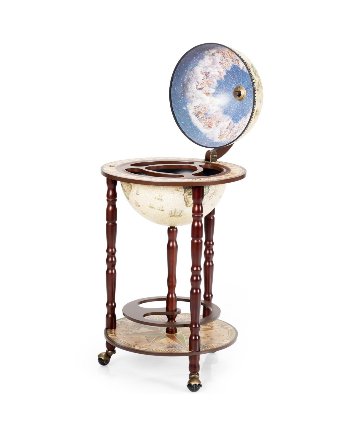 Click here for Sugift 17 Inch Italian Style Design Wooden Globe L... prices