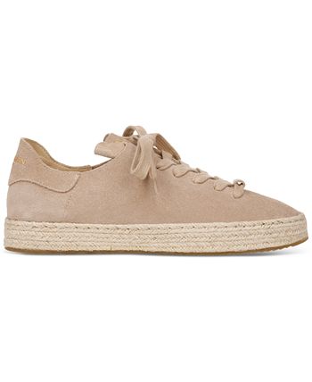 Sam Edelman Women's Poppy Lace-Up Jute Espadrille Sneakers - Macy's