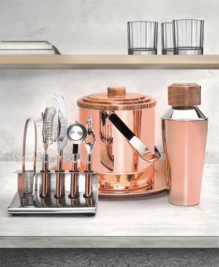 Godinger Signature Collection by Copper 9 Piece Stainless Bar Set ...