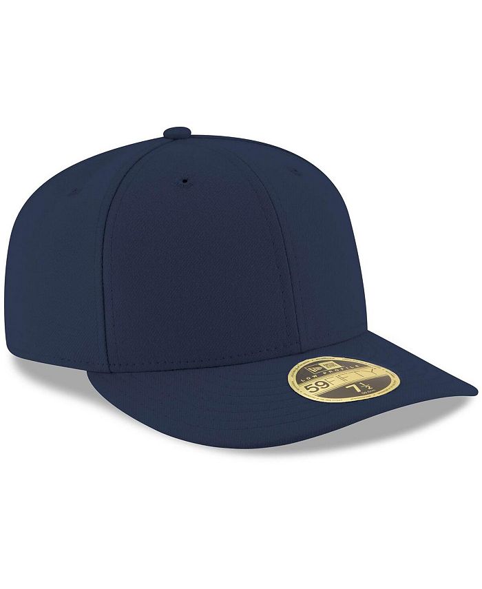 New Era Men's Navy Blank Low Profile 59FIFTY Fitted Hat - Macy's