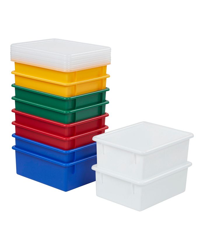 ECR4Kids Letter Size Tray with Lid, Storage Containers, 10-Pack - Macy's
