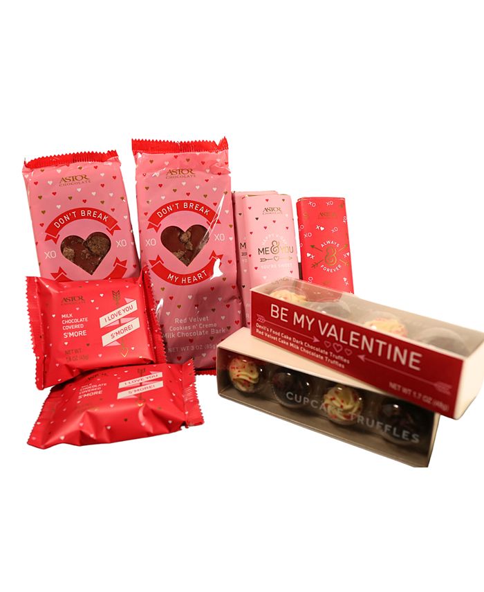 Astor Chocolate Valentine's Day Assorted Enrobed Chocolate Sampler, 10 ...