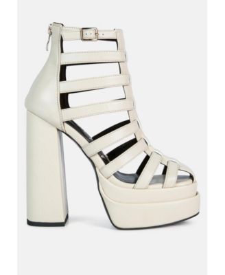 London Rag Rielle High Platform Cage Boot Sandals - Macy's