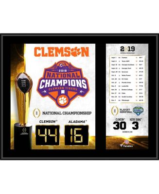 Clemson Tigers College Football Playoff 2018 National Champions 12" x ...