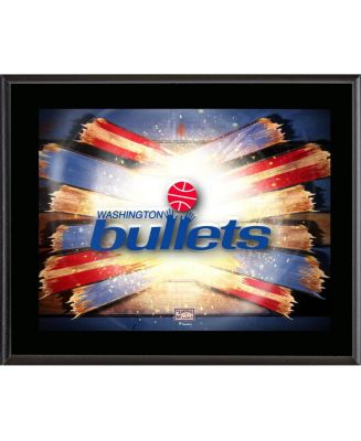 Washington Bullets 10.5" x 13" Sublimated Horizontal Hardwood Classics ...