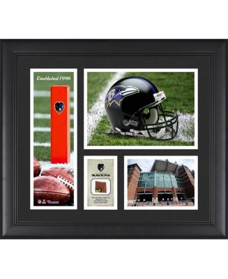 Baltimore Ravens Team Logo Framed 15'' x 17'' Collage with Piece of ...
