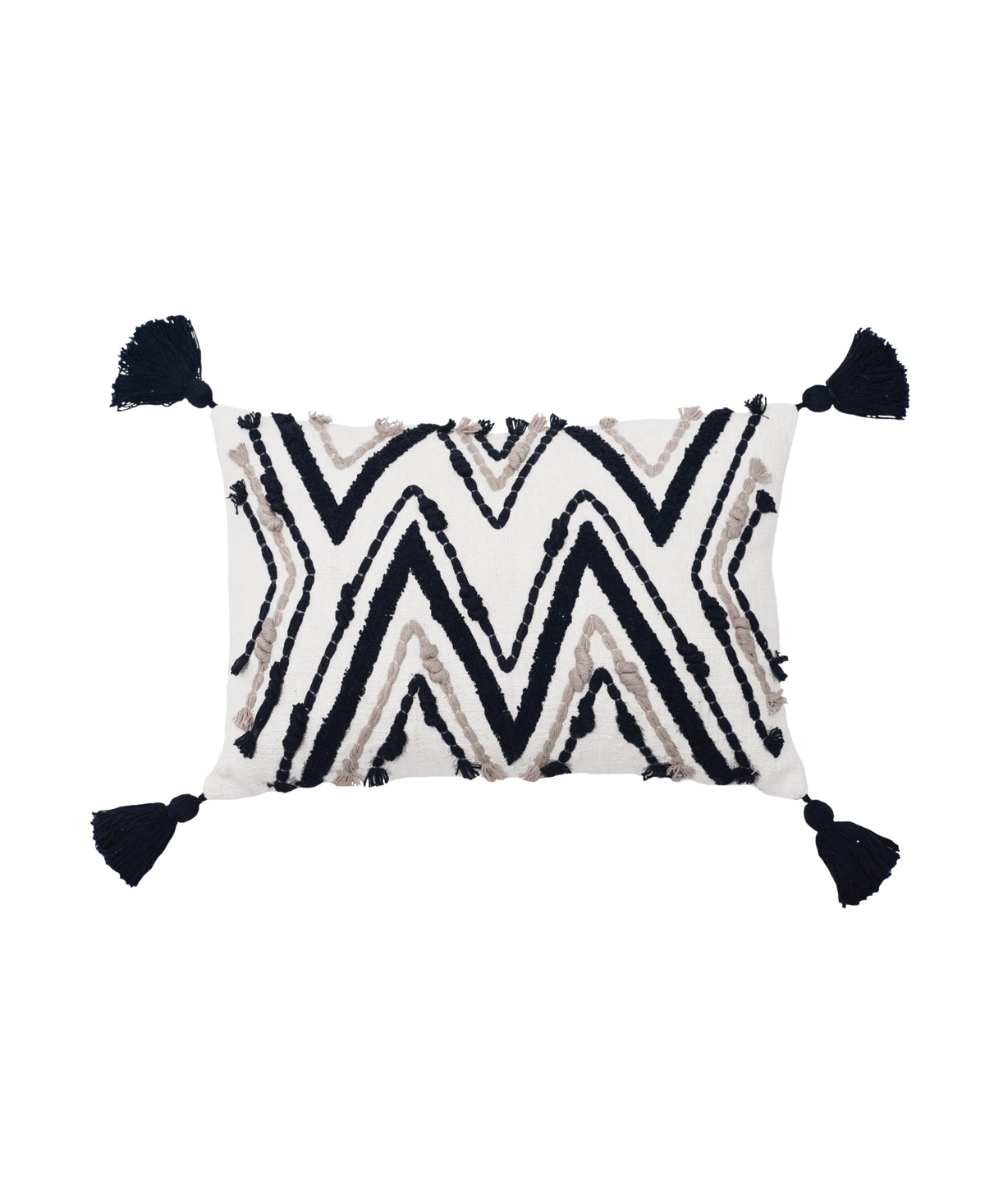 Click here for Austin Onyx Woven Throw Pillow Geometric Black And... prices
