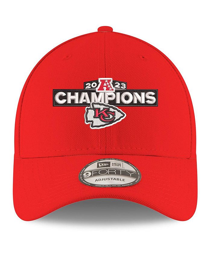 New Era Men's Red Kansas City Chiefs 2023 AFC Champions 9FORTY ...