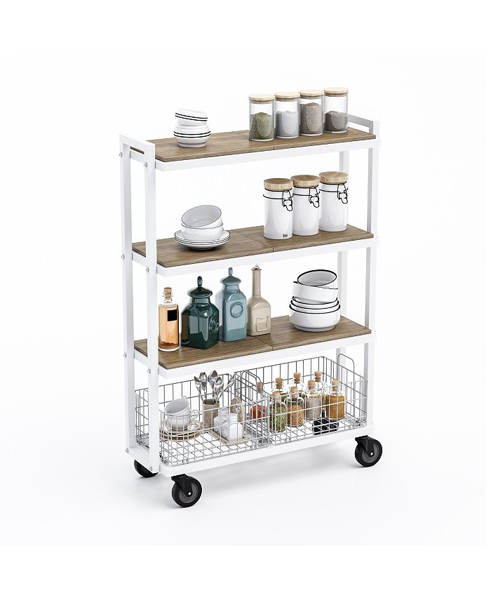 Simplie Fun Atlantic 4-Tier Cart System White - Macy's