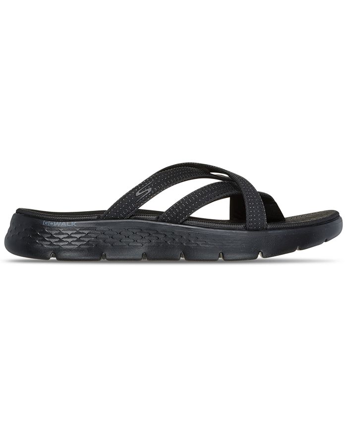 Skechers Women's GO WALK FLEX Flip-Flop Slide Sandals from Finish Line ...