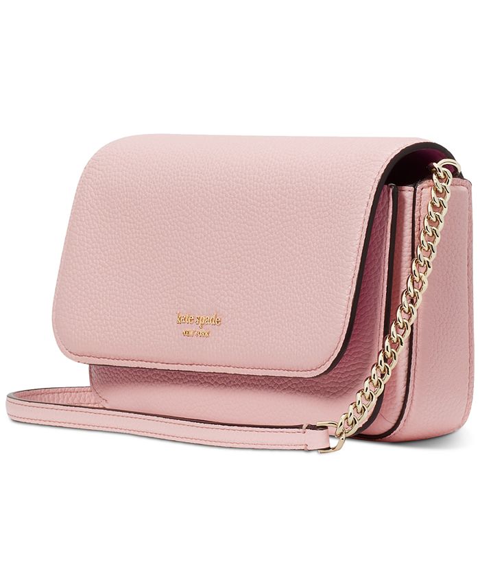 kate spade new york Ava Pebbled Leather Flap Chain Wallet - Macy's