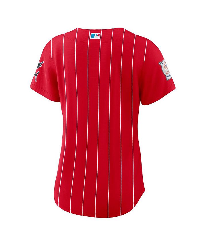 Nike Women's Red Miami Marlins City Connect Replica Jersey - Macy's