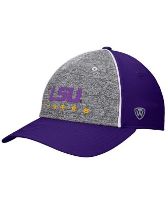 Men's Top of the World Heather Gray LSU Tigers Nimble Adjustable Hat ...