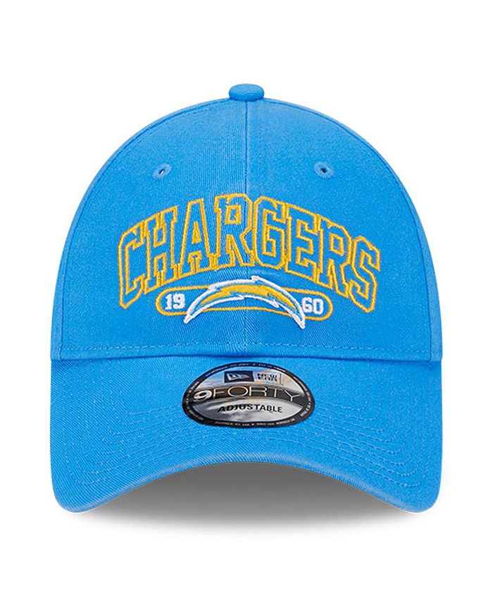 New Era Men's Powder Blue Los Angeles Chargers Outline 9FORTY Snapback ...