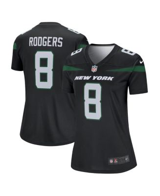 Women's Nike Aaron Rodgers Stealth Black New York Jets Alternate Legend ...