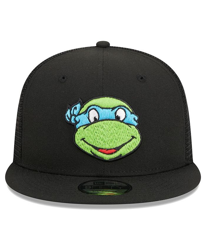 New Era Men's Black Teenage Mutant Ninja Turtles Happy Leonardo Trucker ...
