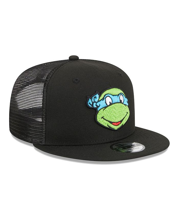 New Era Men's Black Teenage Mutant Ninja Turtles Happy Leonardo Trucker ...