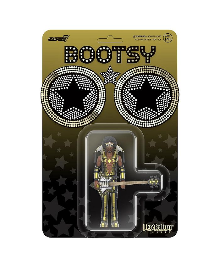 Super 7 Bootsy Collins Black and Gold ReAction Figure - Wave 2 - Macy's
