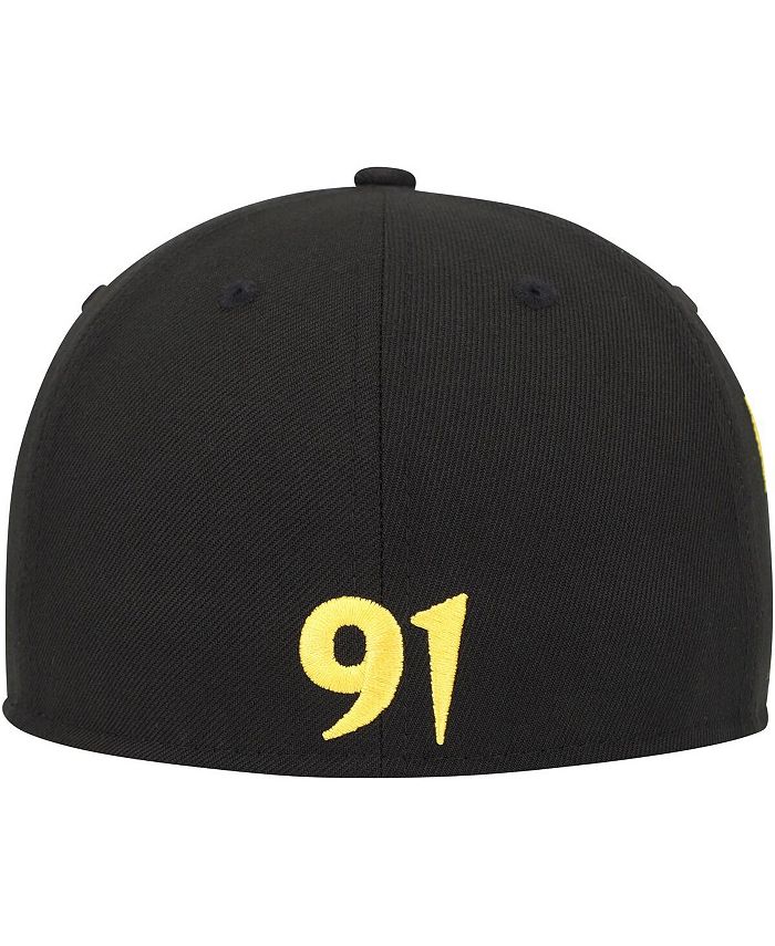 Lids Men's Black Death Row Records Paisley Fitted Hat - Macy's