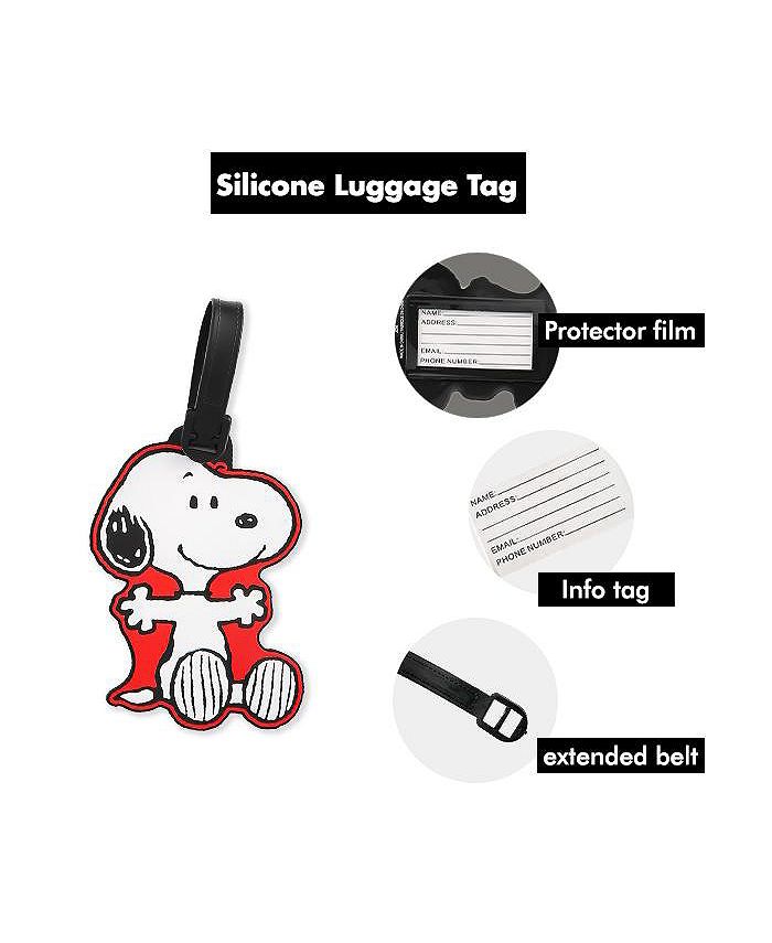 Peanuts Snoopy Luggage Tag Snoopy PVC Travel Tags Gifts - Set of 4 - Macy's