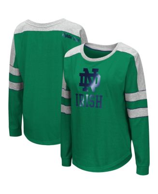 Women's Colosseum Green Notre Dame Fighting Irish Trey Dolman Long ...