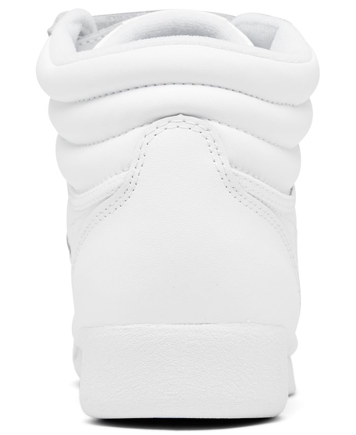 Reebok Women's Freestyle High Top Casual Sneakers from Finish Line - Macy's